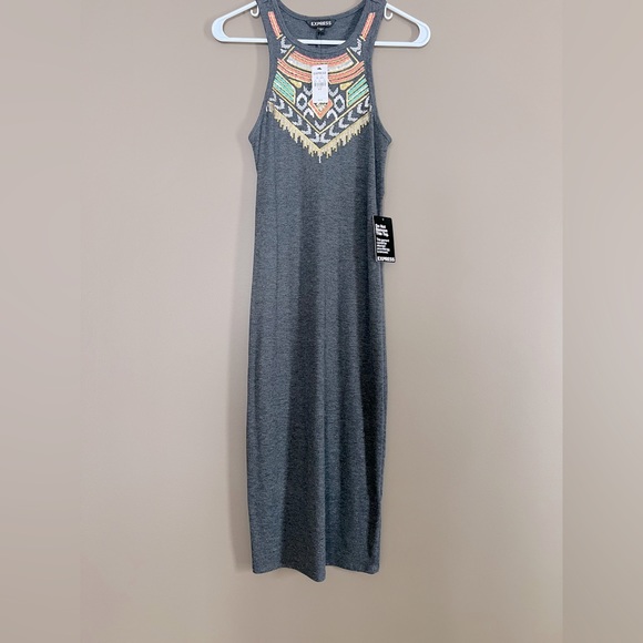 Express | Dresses | High Neck Express Midi Dress | Poshmark